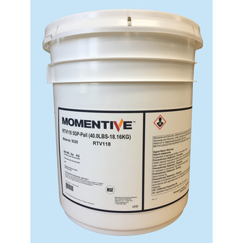 Momentive RTV118 Adhesive/Sealant 9325, 5 gal Pail, Clear | RSHughes.com
